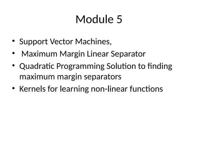 ML lecture support vector machine algorithm.pptx ML lecture support vector machine algorithm.pptx