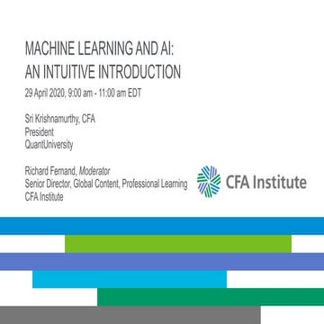 Quant university MRM and machine learning
