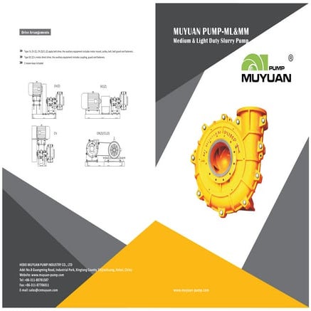muyuan slurry pump MG series | PDF