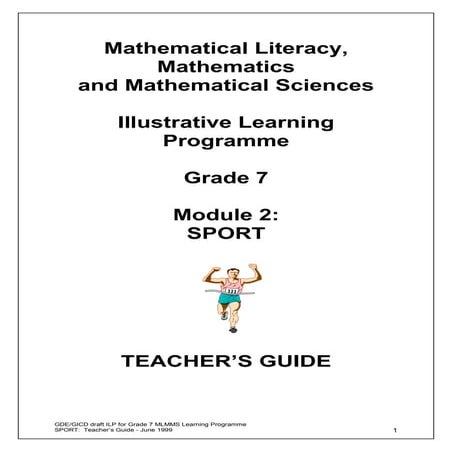 Mathematical Literacy, Mathematics and Mathematical Sciences ...