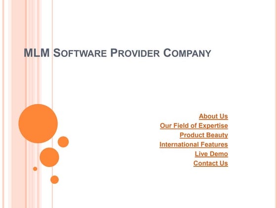 PHP MLM - LEAD MLM SOFTWARE | PPTX