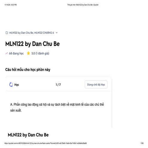 MLN122_quizletCourse Code Slide Link Document Link Canva Link.pdf