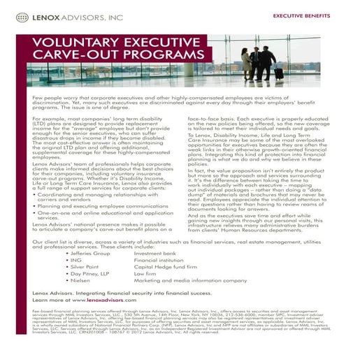 Executive Carve Out Plans | PDF