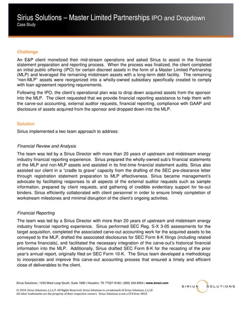 Executing IPO Case Study | PDF