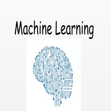 Introduction to ML (Machine Learning) | PPTX