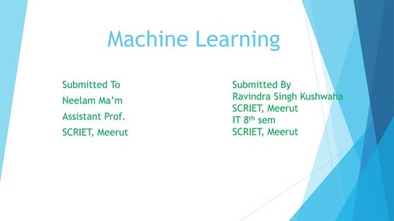 Introduction To Machine Learningpptx Computing Technology And Computing