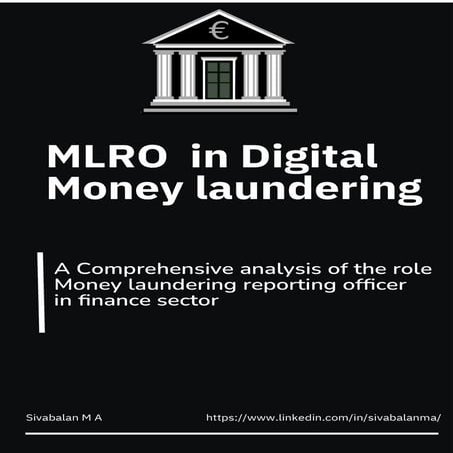 Money Laundering Reporting Officer in Digital Money Laundering | PDF
