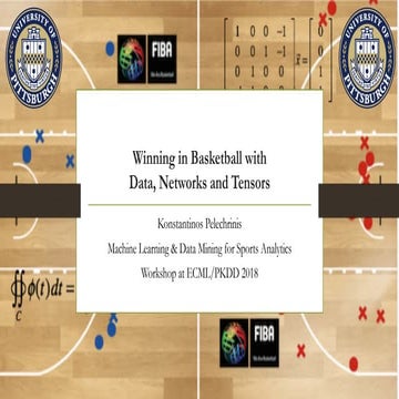 Winning in Basketball with Data, Networks and Tensors | PDF