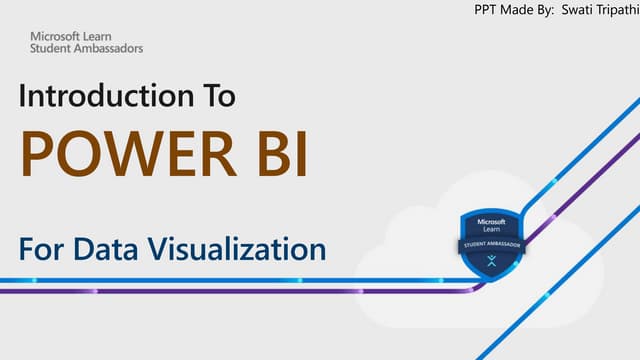 Microsoft Power BI | Brief Introduction | PPT | PPTX