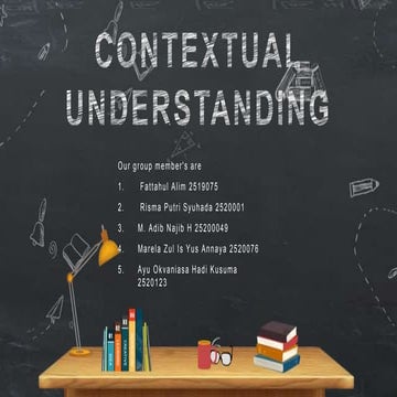 contextual understanding | PPTX