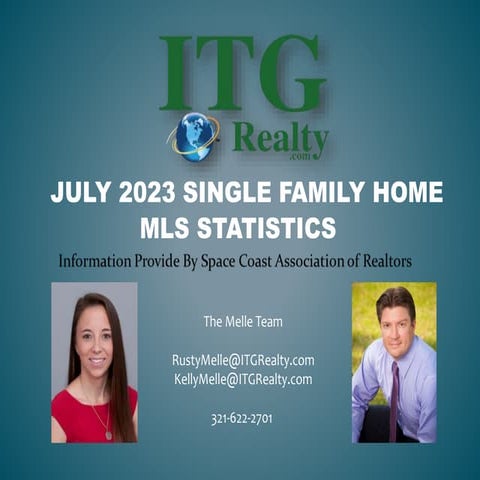 MLS Statistics Single Family July 2023 | PPTX