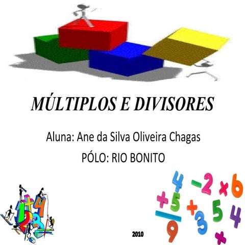Múltiplos e divisores | PPT