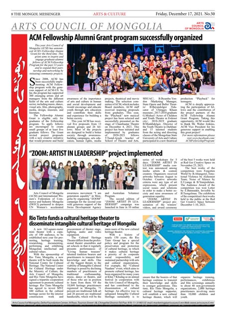 Mongol Messenger ACM page July 2021 | PDF