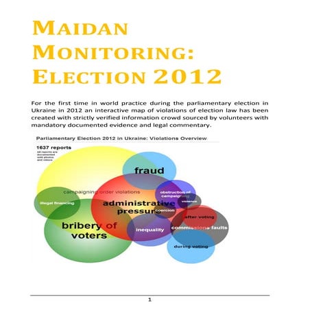 Maidan Monitoring : Election 2012 | PDF