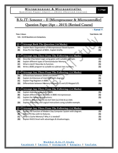 [Question Paper] Introduction To C++ Programming (Revised Course) [April / 2015] | PDF