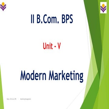 Modern Marketing - Unit V social responsibility in marketing | PDF