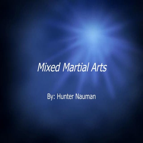 UFC FIGHT | PPT | Martial Arts | Sports