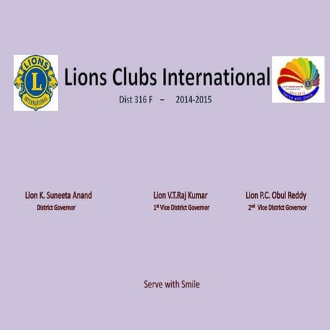 For Lions Clubs - Reporting the administrative and service activities ...