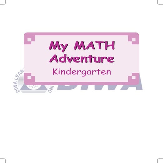 My Math Adventure - Kinder | PDF
