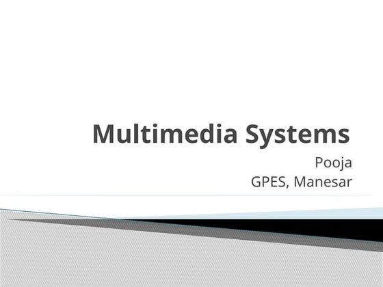 Distributed Multimedia Systems(DMMS) | PPT