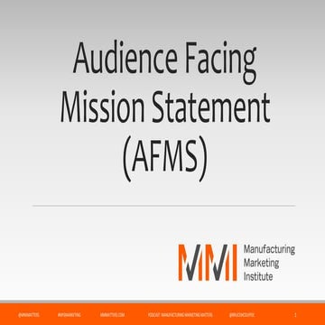 MM6 - Audience Facing Mission Statement | PPT