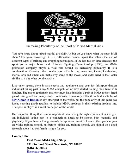 Everything to know about mma | PDF | Martial Arts | Sports