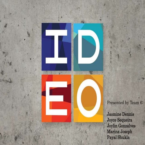 IDEO Case Study for Marketing | PPTX