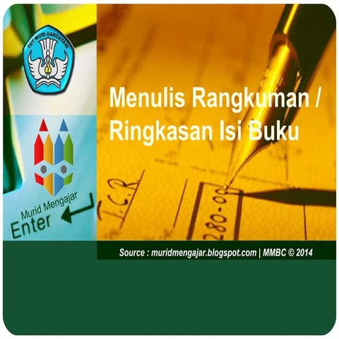 Cara Menulis Rangkuman | PPT