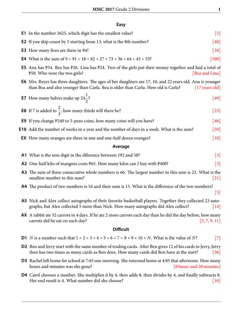 Mtap 4 problem set #2 | PDF