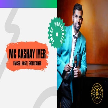 Male Emcee Akshay from Bangalore for Birthday and Corporate Event | PDF