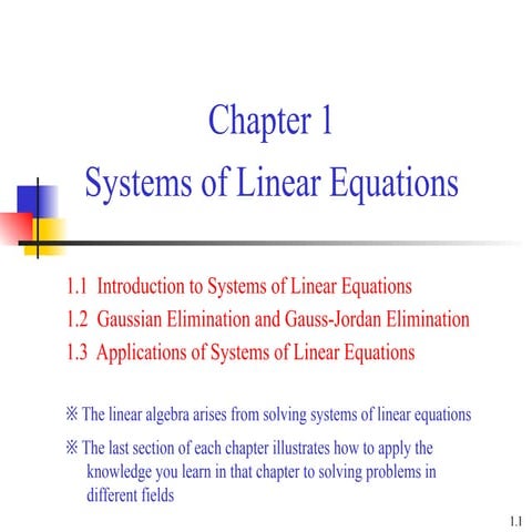 System Of Linear Equations Single Variable Pptx