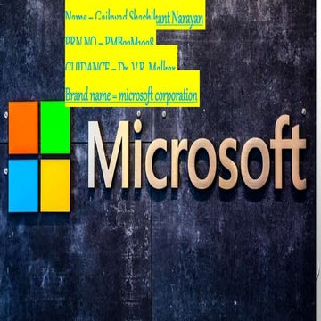 All about Microsoft Company in the Software | PPTX