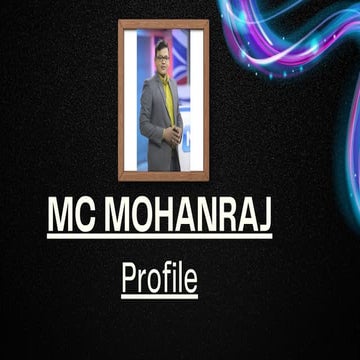 Male Emcee Mohanraj from Chennai for Birthday and Corporate Event | PPT