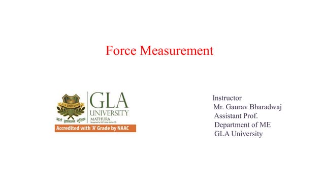 Characteristics of Measuring instruments | PPTX