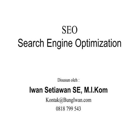 Search Engine Optimization | PPT