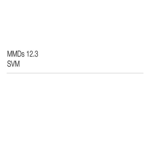 MMDs 12.3 SVM | PDF