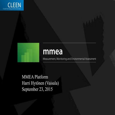 MMEA Platform | PPTX | Cloud Computing | Internet