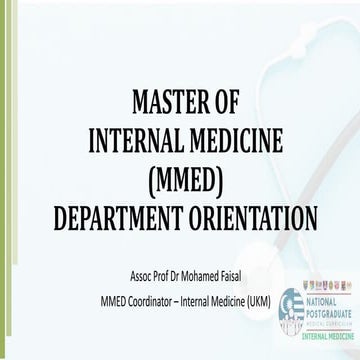 MMED orientation template malaysia medic | PDF