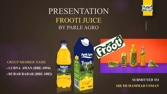 Frooti | PPT