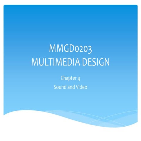 Multimedia Design Chapter 4 | PPTX