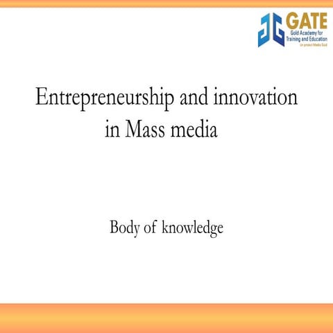 Mmi entrepreneurship intro | PPT