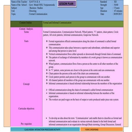 ICT lesson plan | PDF