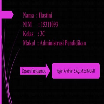 HASTINI | PPTX