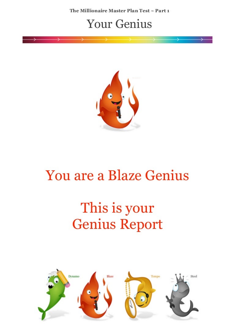 Millionaire Master Plan Sample Genius Report millionaire-master-plan-sample-genius-report