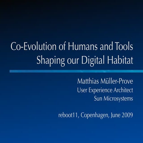 Co-Evolution of Humans and Tools | PDF