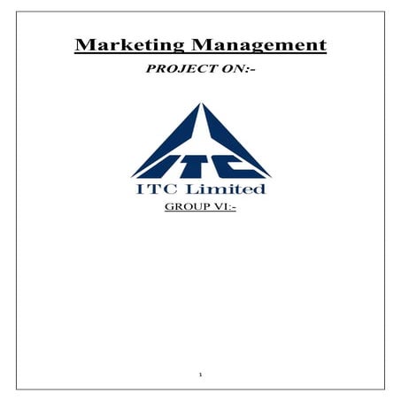ITC - Marketing Management | DOCX
