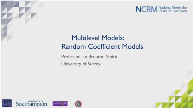 Multilevel models:random coefficient models | PPT Multilevel models:random coefficient models | PPT