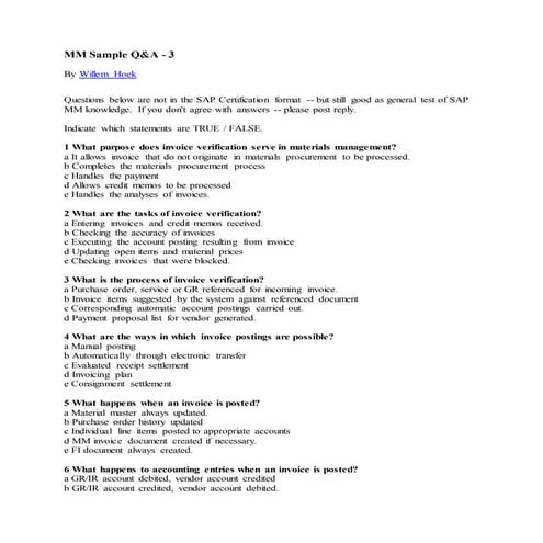 SAP MM INVOICE VERIFICATION.ppt