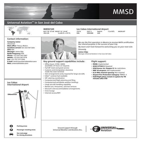 MMSD FBO Ground Handling Agent in San Jose del Cabo, Mexico - Los Cabos ...