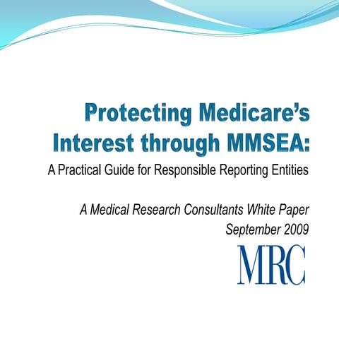 MRC White Paper - MMSEA Section 111 | PPTX